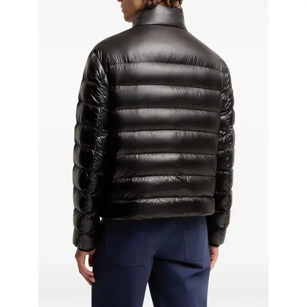 Moncler Quilted Stand Collar Down Puffer Jacket - Black