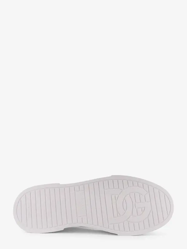 Dolce & Gabbana Leather Sneakers With Iconic Patch Logo