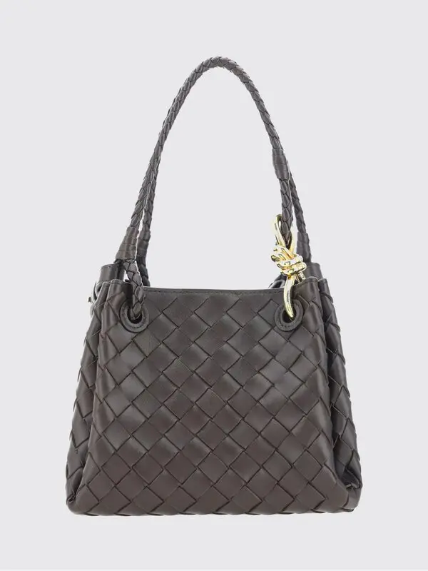 Bottega Veneta Parachute Small Woven Leather Bag - Brown