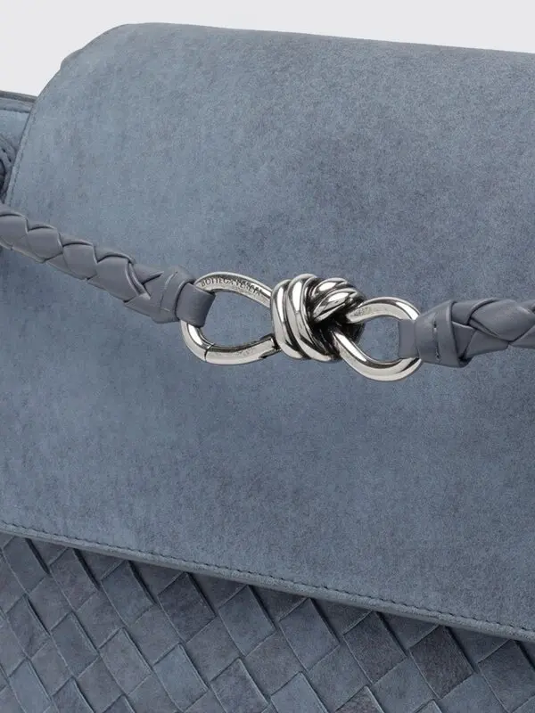 Bottega Veneta Andiamo Woven Suede Bag