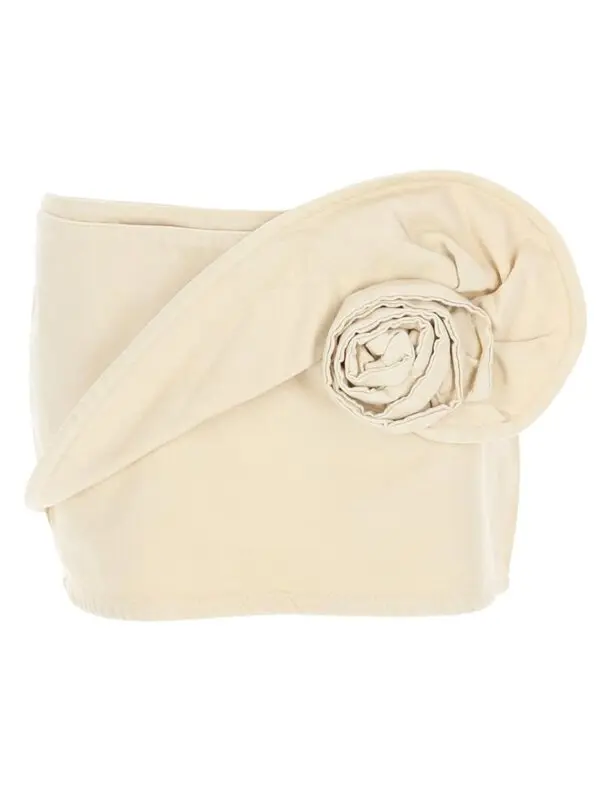 Magda Butrym Denim Miniskirt - Cream