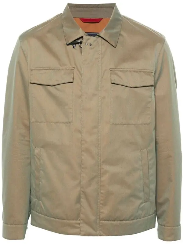 FAY Cotton Field Jacket - Green
