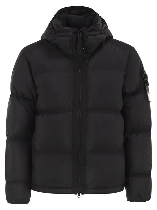 Stone Island Matt Ripstop Cordura® Hooded Down Jacket - Black