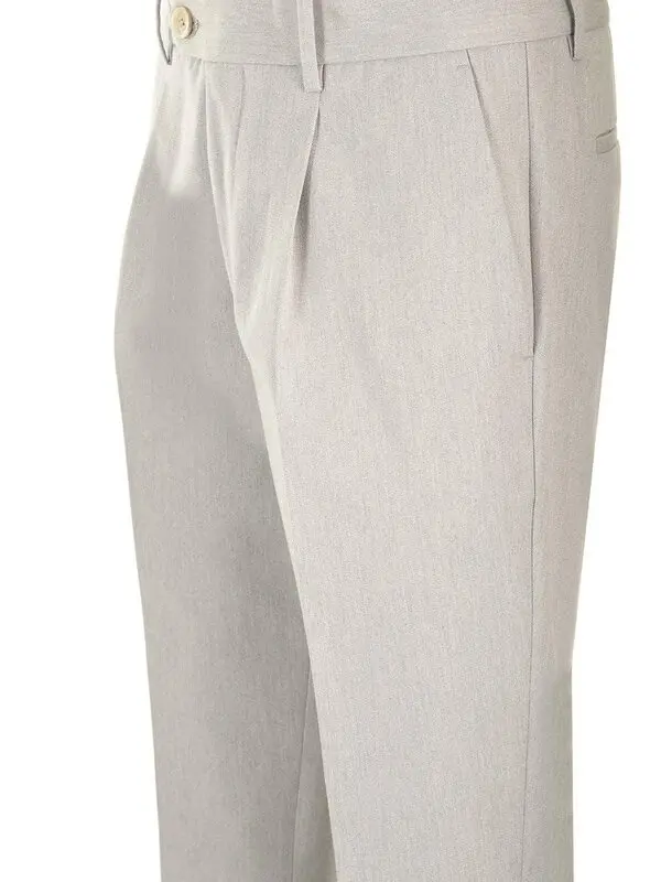 Brunello Cucinelli Leisure Fit Trousers - Gray