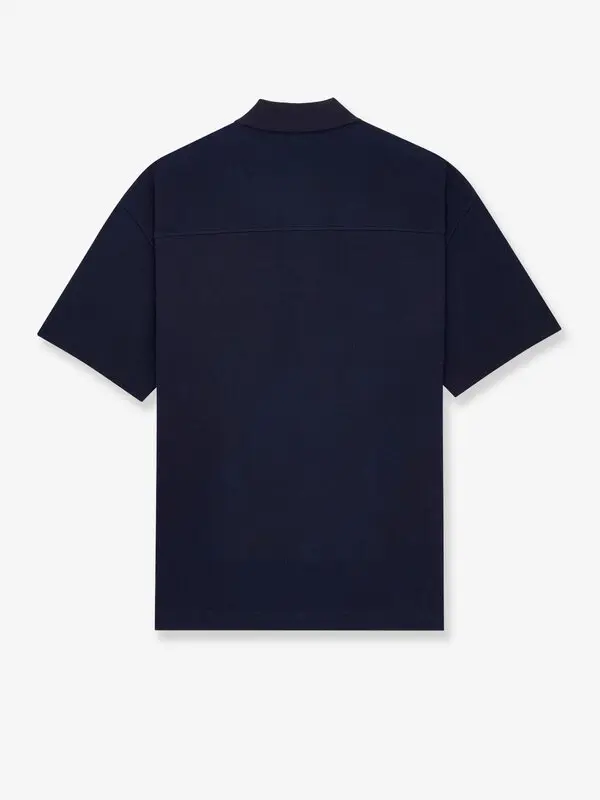 Saint Laurent Pique Cotton Polo Shirt