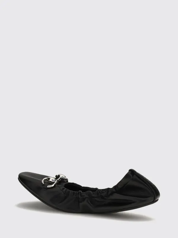 Gucci Leather Ballet Flat - Black