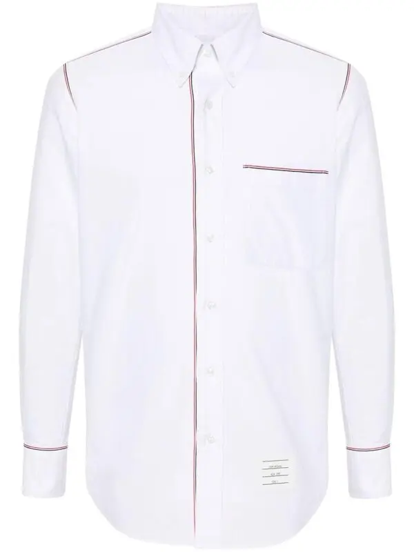 Thom Browne Oxford Framing Shirt - White