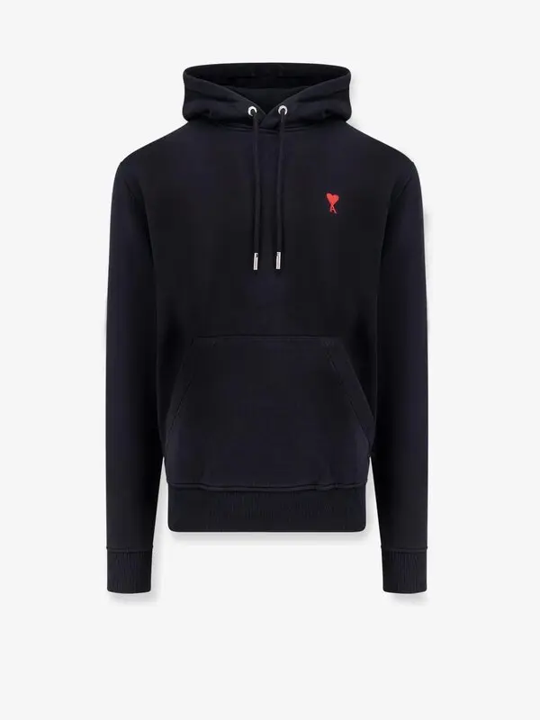 AMI Paris Cotton Sweatshirt With Logo Embroidery - Multicolor