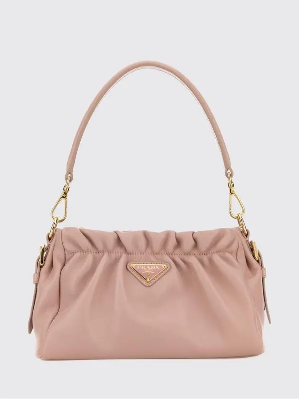 Prada Gathered Nappa Leather Bag