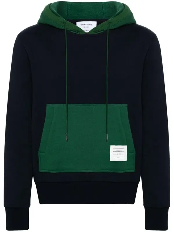 Thom Browne Hooded Sweatshirt - Blue