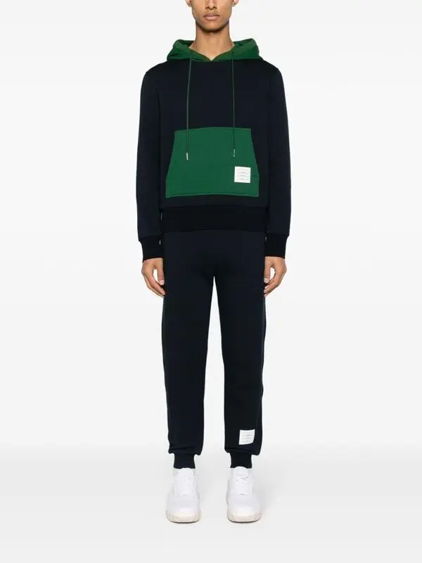 Thom Browne Hooded Sweatshirt - Blue