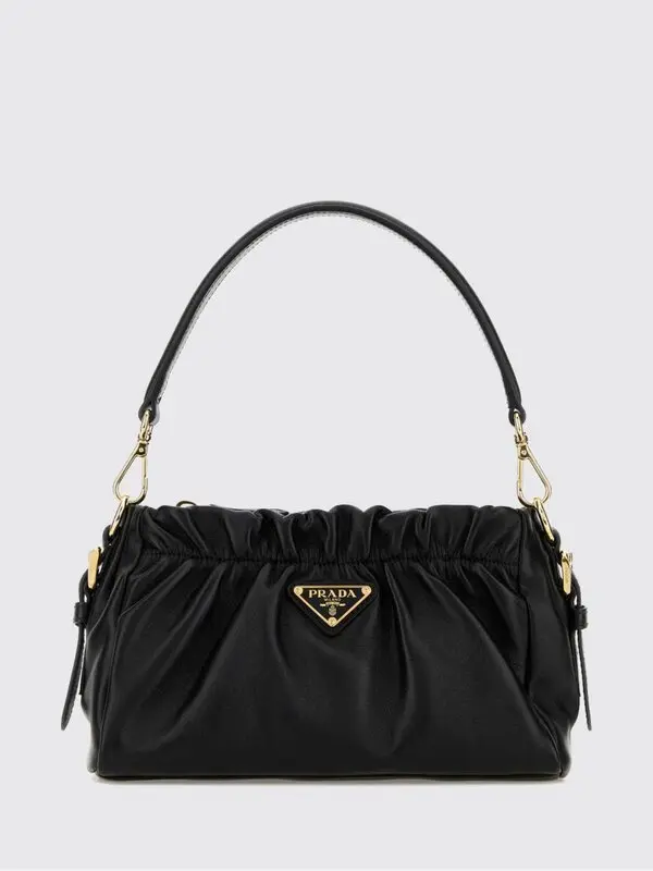 Prada Gathered Nappa Leather Bag