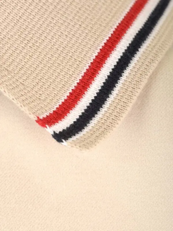 Thom Browne Stripe Cotton Flannel Oversized Shirt