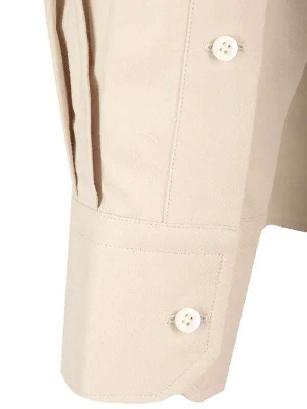 Thom Browne Stripe Cotton Flannel Oversized Shirt
