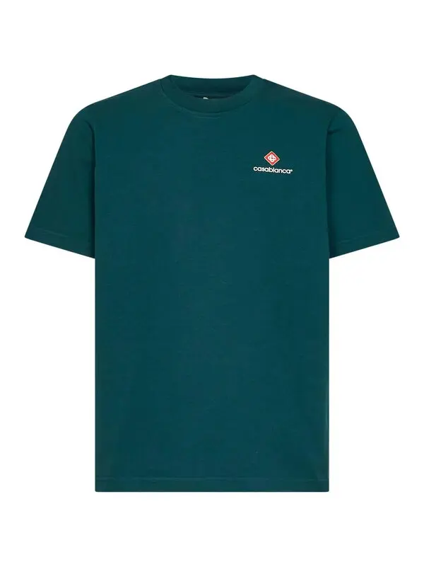 Casablanca Green Cotton Jersey Sport Type T-shirt - Multicolor