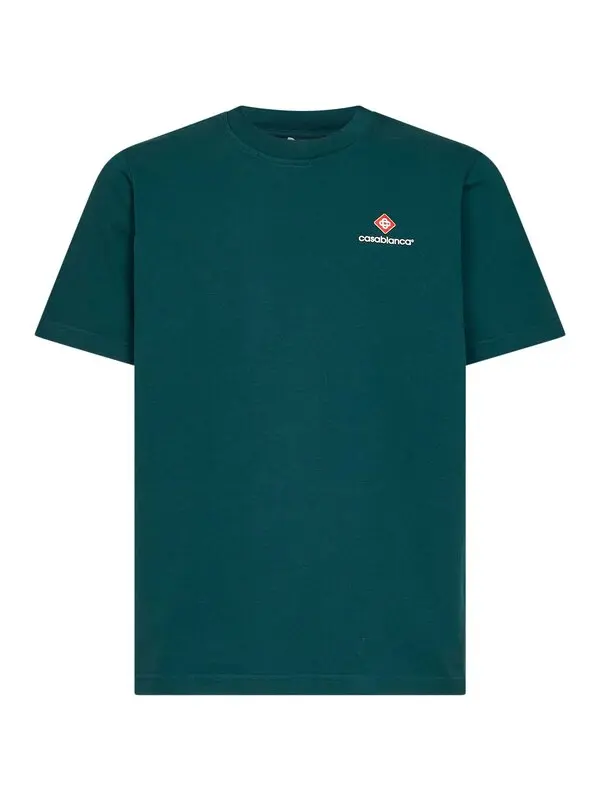 Casablanca Green Cotton Jersey Sport Type T-shirt - Multicolor