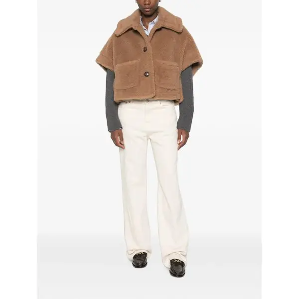 Max Mara Neutrals Jackets Capes & Ponchos