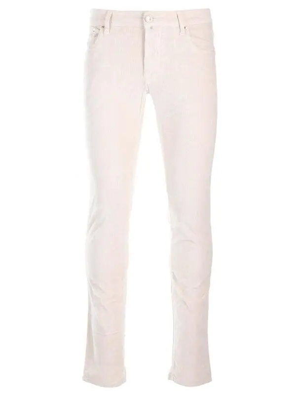 Jacob Cohen Nick Slim Trousers - Cream