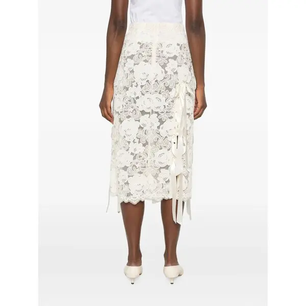 Simone Rocha Neutrals Skirts Straight Skirts