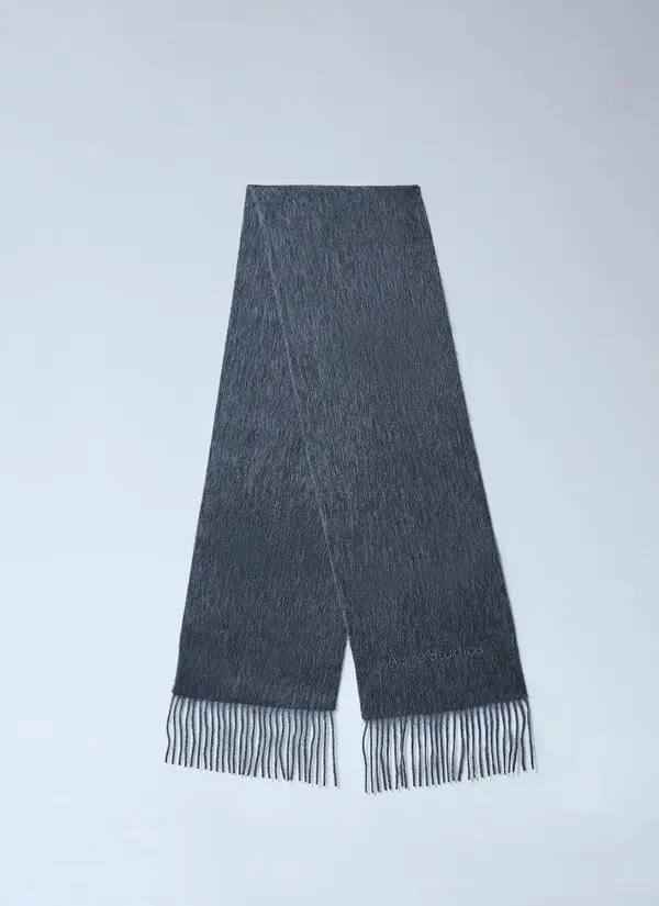 Acne Studios Logo Wool Scarf
