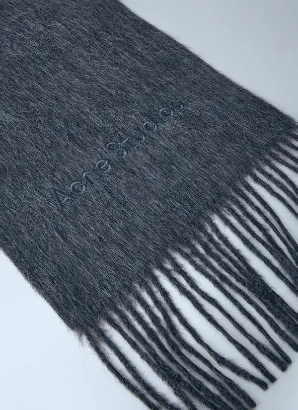 Acne Studios Logo Wool Scarf