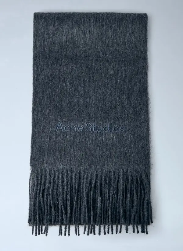 Acne Studios Logo Wool Scarf
