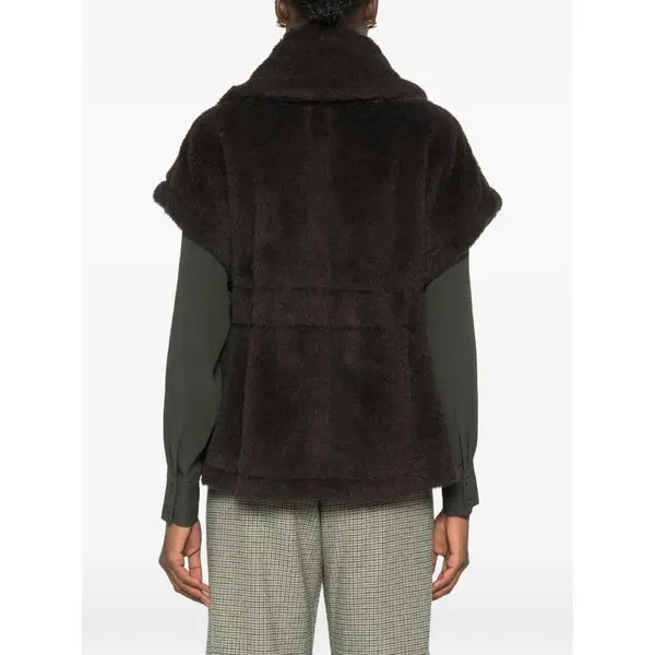 Max Mara Faux Fur & Shearling Jacket - Brown