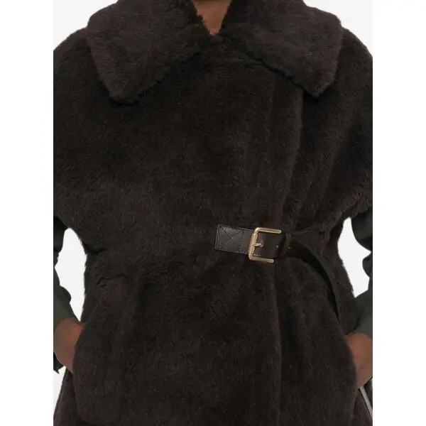 Max Mara Faux Fur & Shearling Jacket - Brown