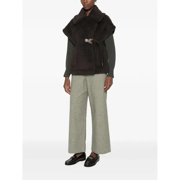Max Mara Faux Fur & Shearling Jacket - Brown