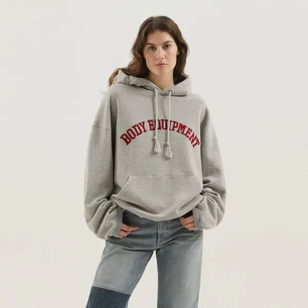1989 STUDIO Body Equipment Cotton Hoodie - Gray
