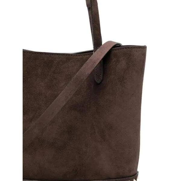 Valentino Garavani Suede Rockstud Tote Bag - Brown
