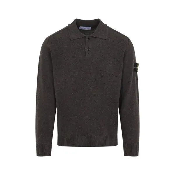 Stone Island Polo Knitwear - Gray