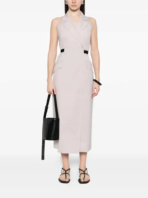Max Mara Collared Midi Dress - Brown