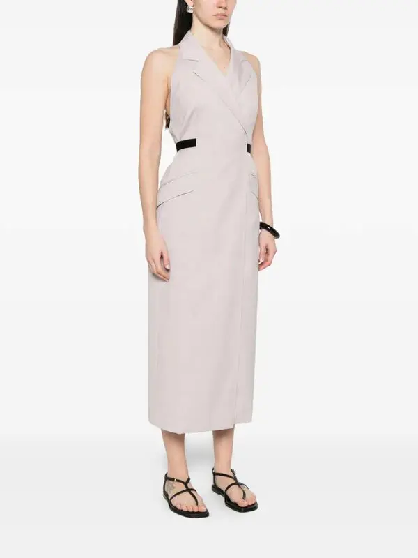 Max Mara Collared Midi Dress - Brown