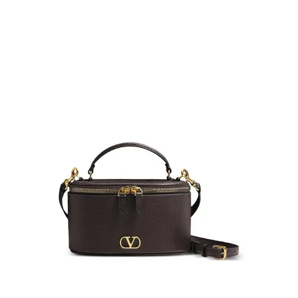 Valentino Garavani Leather Tote Bag - Brown