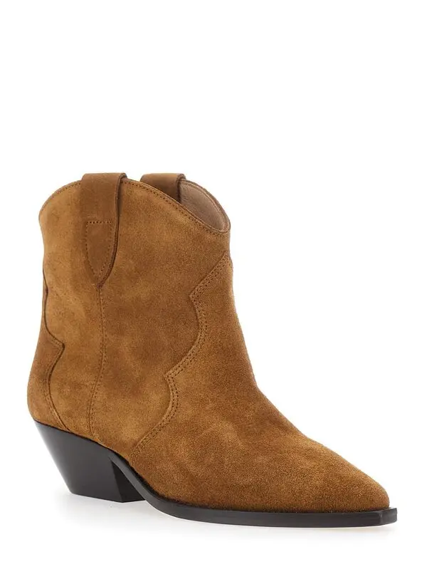 Isabel Marant Étoile Dewina' Ankle Boots With Medium Heel In Suede For - Brown