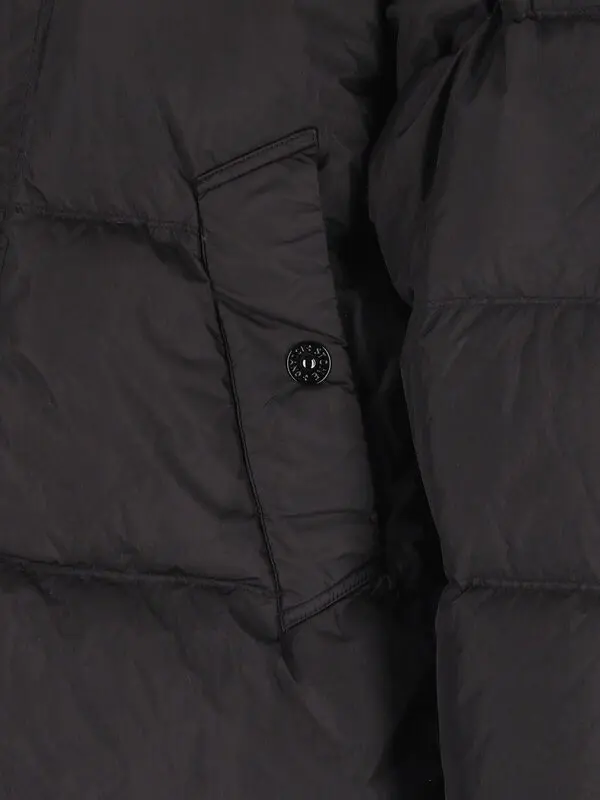 Stone Island Short Down Jacket - Black
