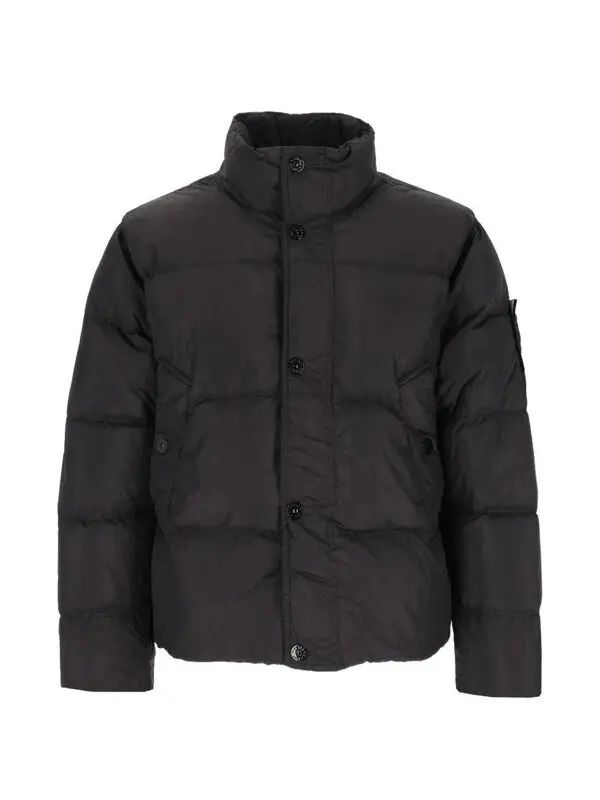 Stone Island Short Down Jacket - Black