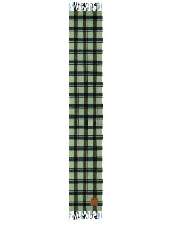 GANNI Wool Scarf - Green