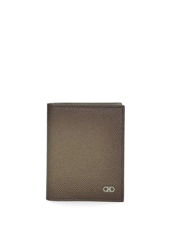 FERRAGAMO Gancini Micro Credit Card Holder - Brown