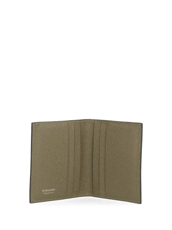 FERRAGAMO Gancini Micro Credit Card Holder - Brown