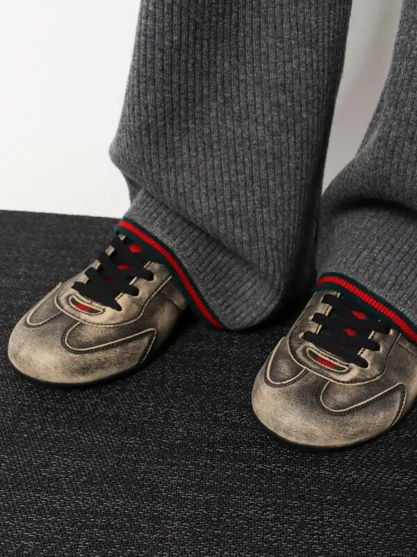 Gucci Shift Delave Leather Sneakers