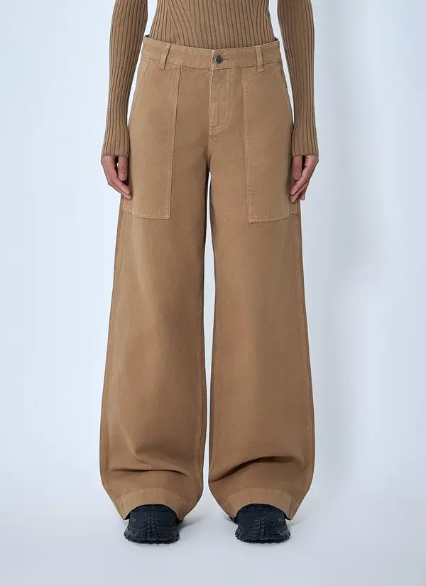 Moncler Wide-leg Cargo Pants - Brown