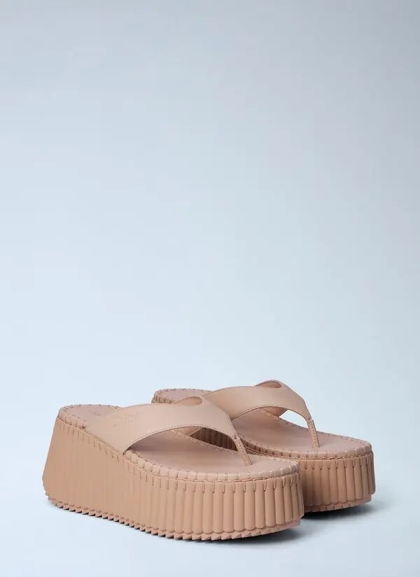 Chloé Nama Wedge Sandals