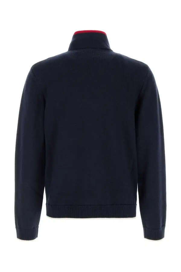 Casablanca Navy Wool Cardigan