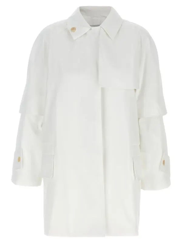 Max Mara Baba Trench Coat - White