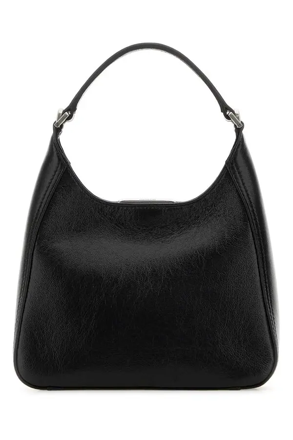 Balenciaga Leather Bb Soft Handbag - Black