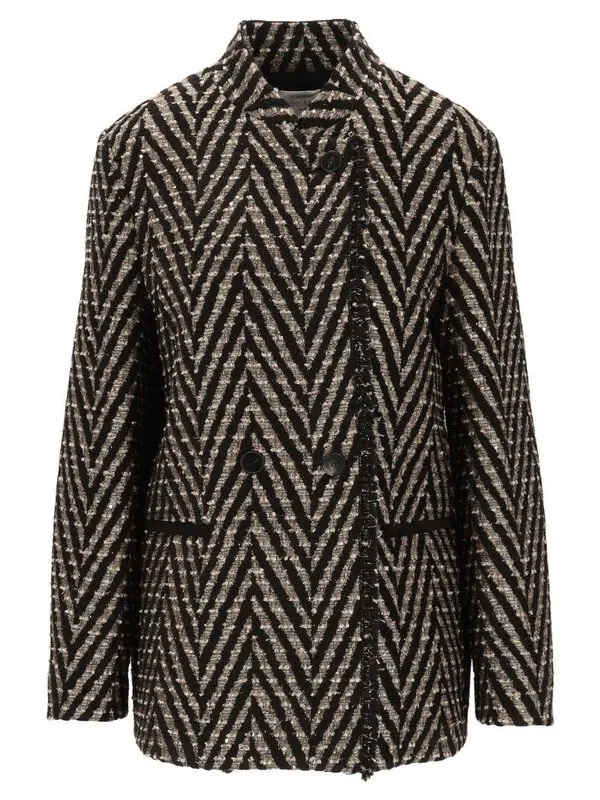 FORTE_FORTE Oversized Jacket - Black