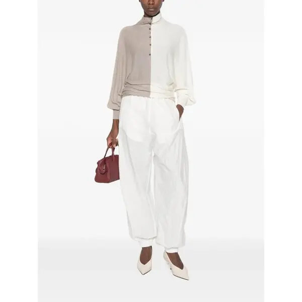 Jacquemus Silk Blend Blouse - Cream