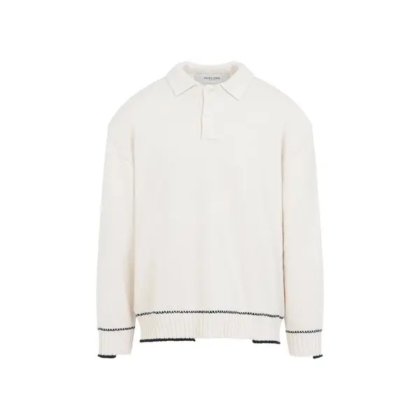 GOLDEN GOOSE Rindley Knit Polo - White